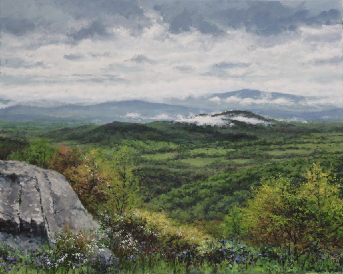 Shenandoah Valley - Acrylic on Canvas, in Spring